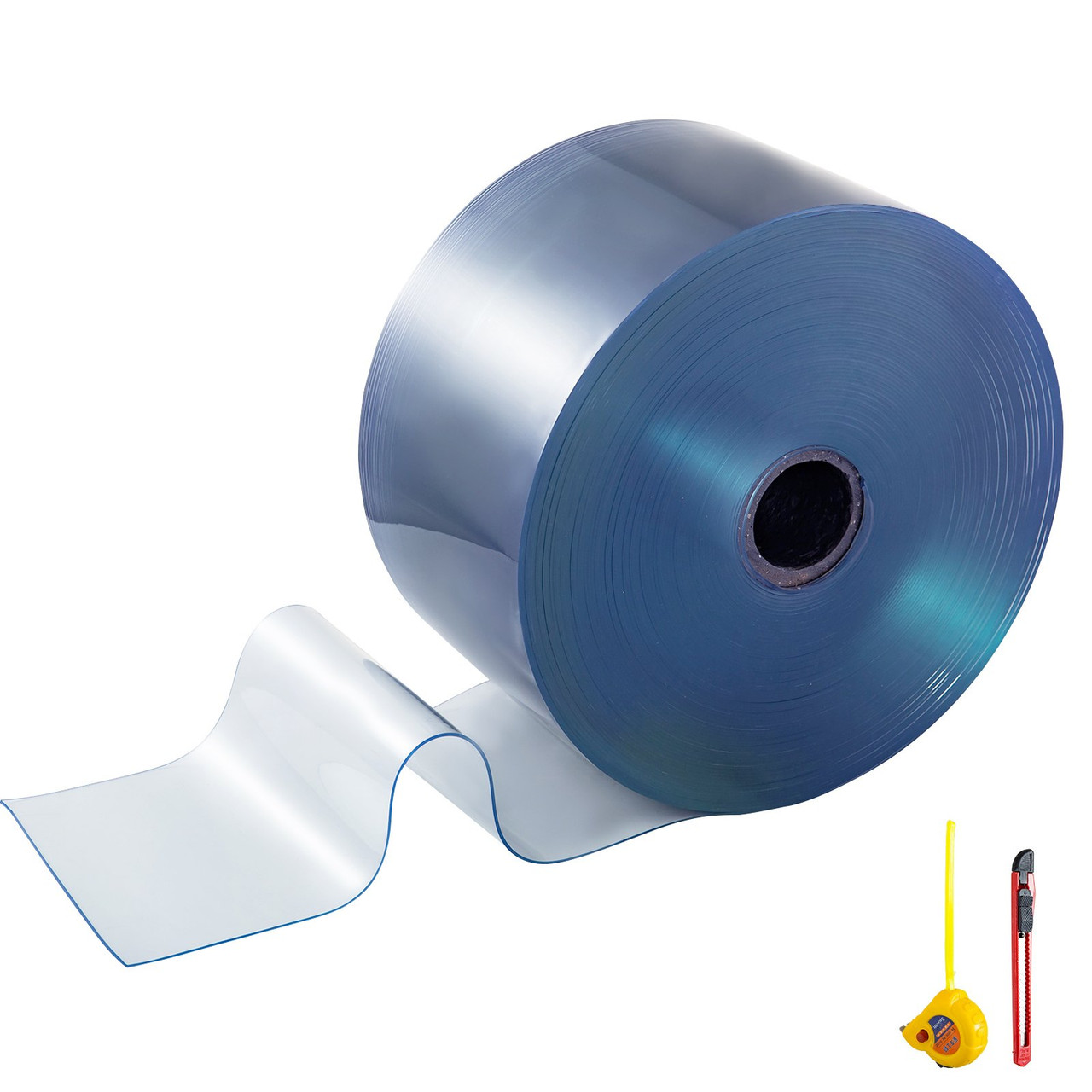 PVC Plastic Door Curtain Smooth Door Bulk Roll 200mm Width x 2mm ...