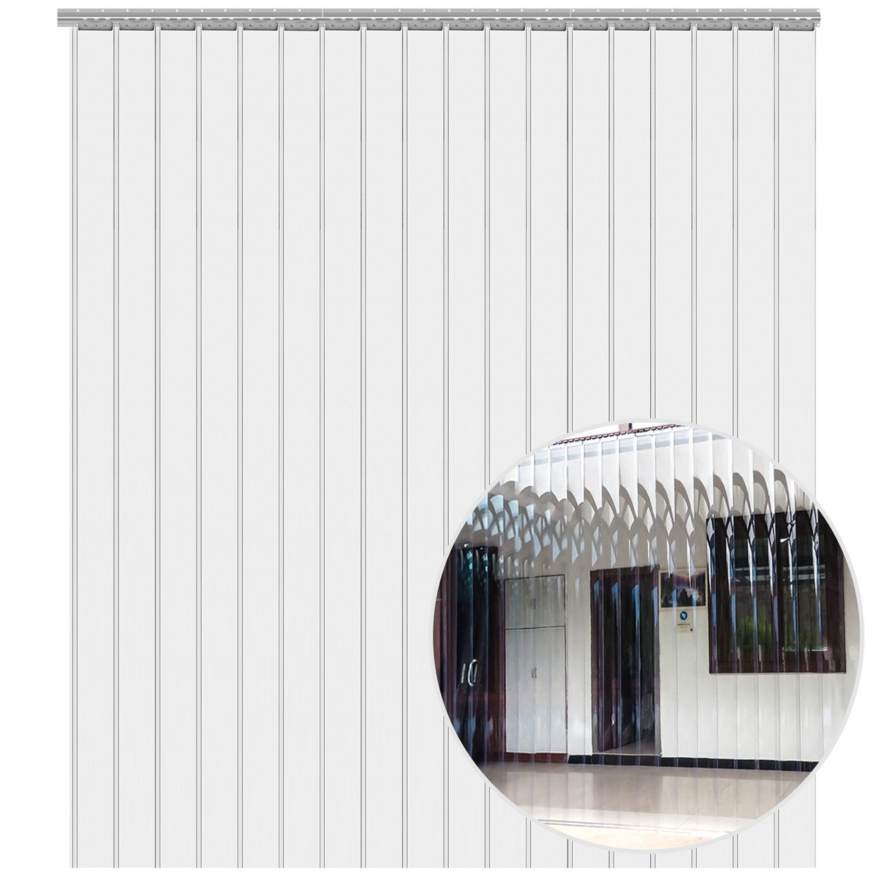 Clear PVC Plastic Strip PVC Strip Curtain Door Industrial Home 2.5m ...