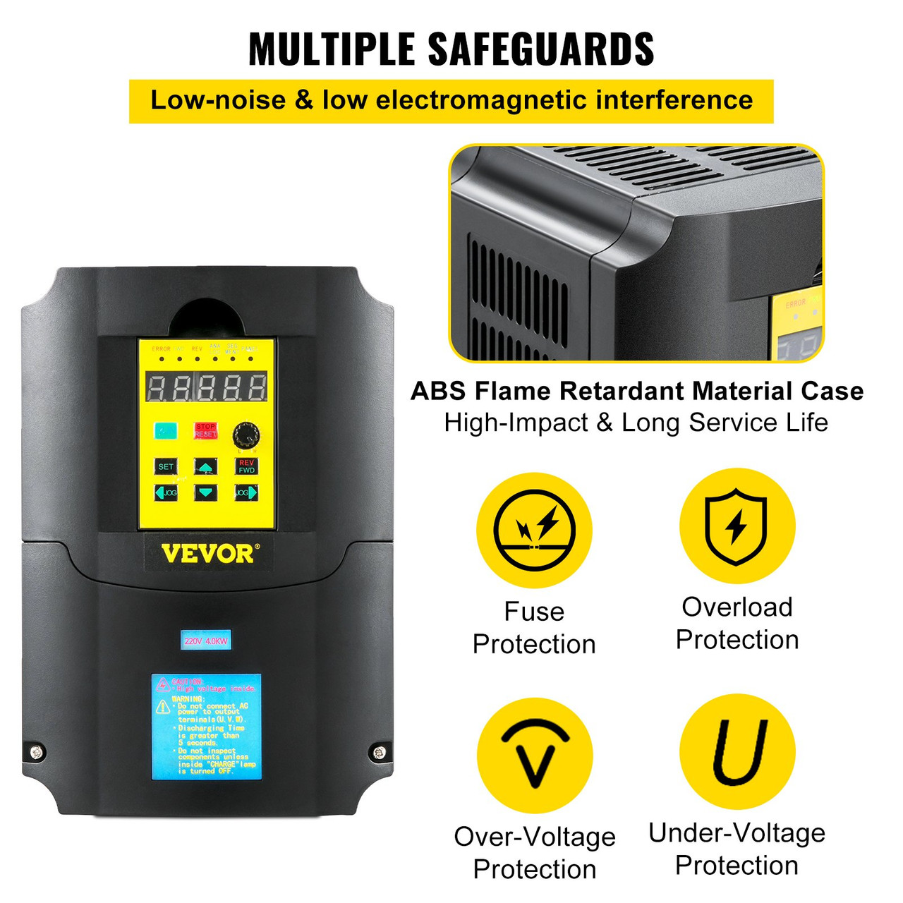 Variable Frequency Drive, AC 220V Input 4KW Variable Frequency CNC ...
