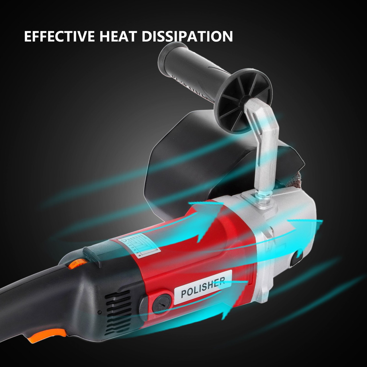 1200W Burnishing Polishing Machine 500-3000 RPM Handle Polishing ...