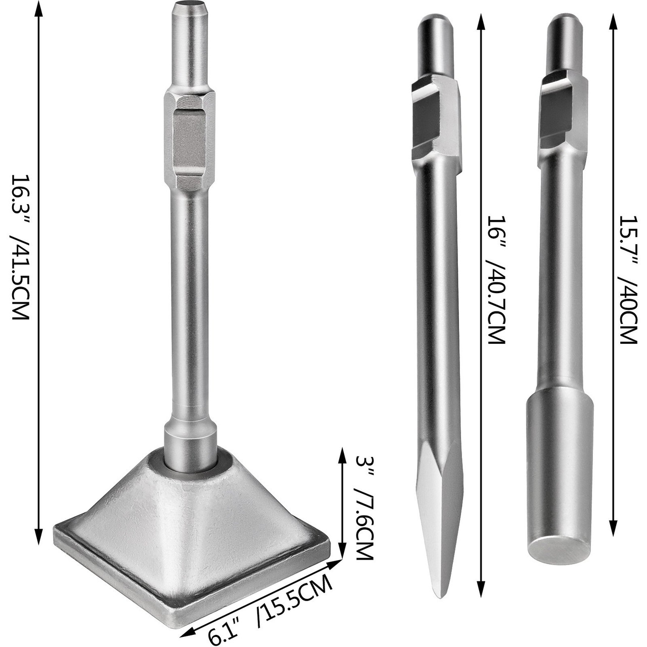 6x6? Compactor Plate 1-1/8 inch Jack Hammer with Electric Chisel Dirt ...