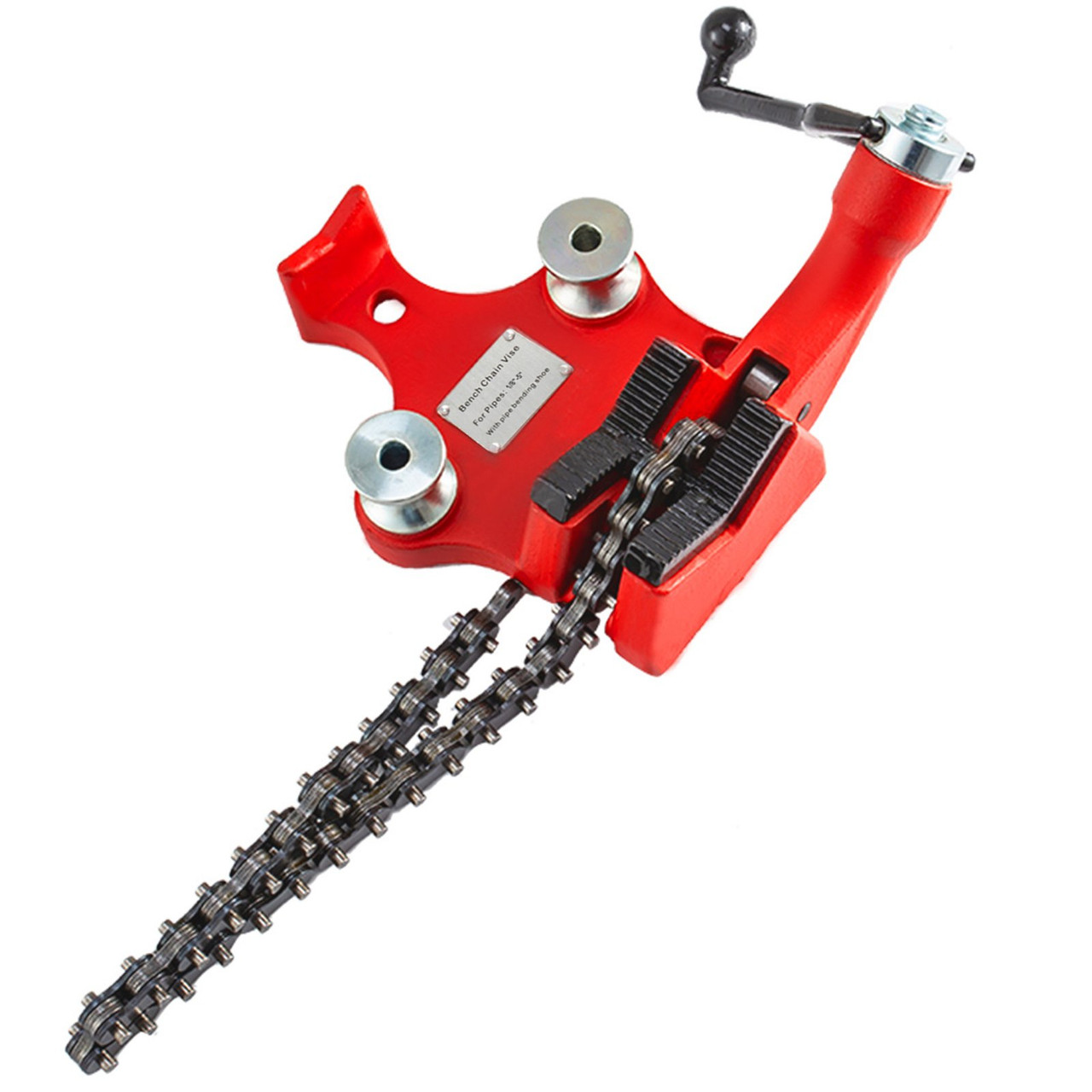 Screw Bench Chain Vise 1/4" - 6" Heavy Duty Fits Ridgid Cast Iron ...