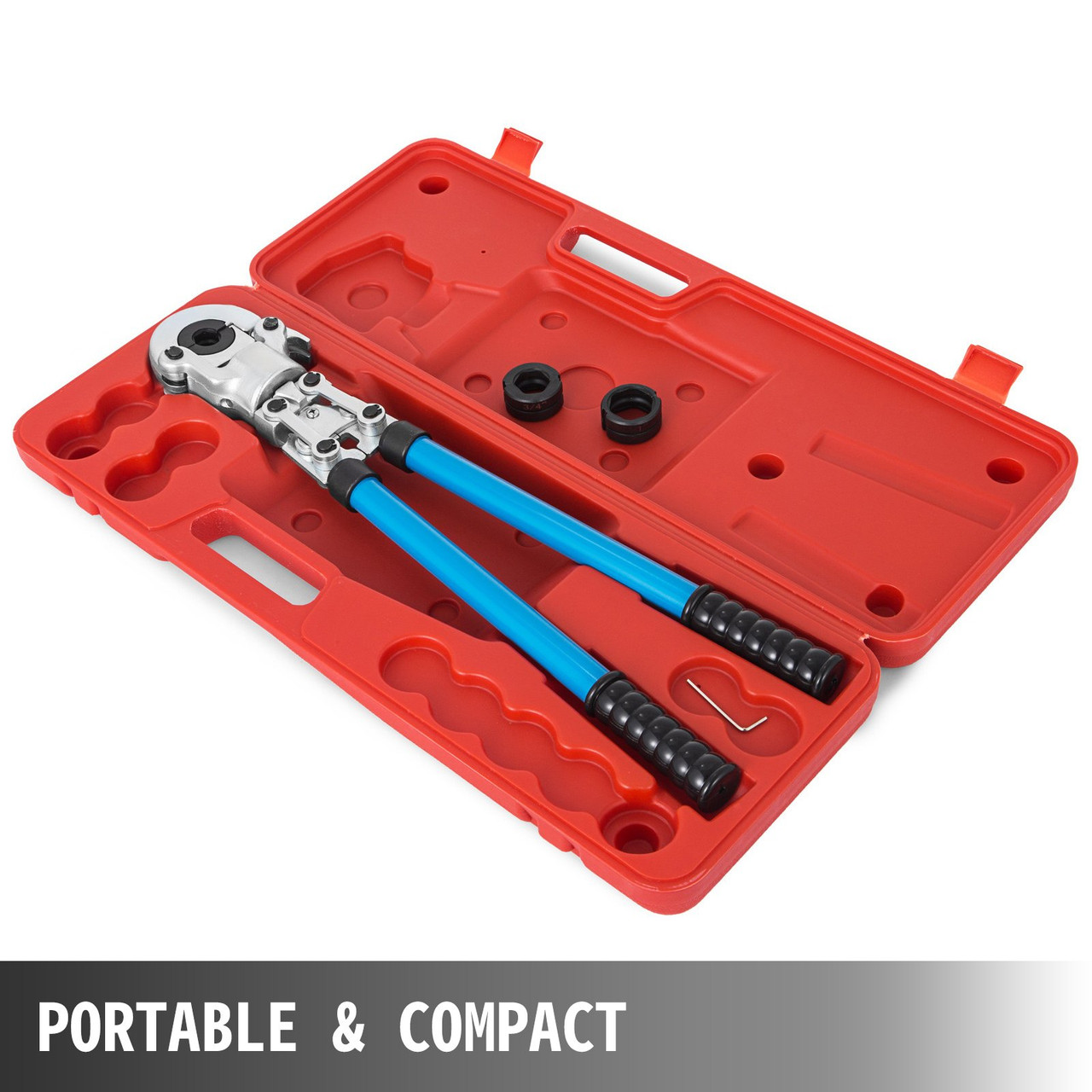 Plumbing Copper Pipe Crimper Press with 1/2" 3/4" 1" Jaws,Copper Tube ...