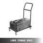 Folding Chair Cart Dolly for 36 Folding Chairs Black L-Shaped Steel ...