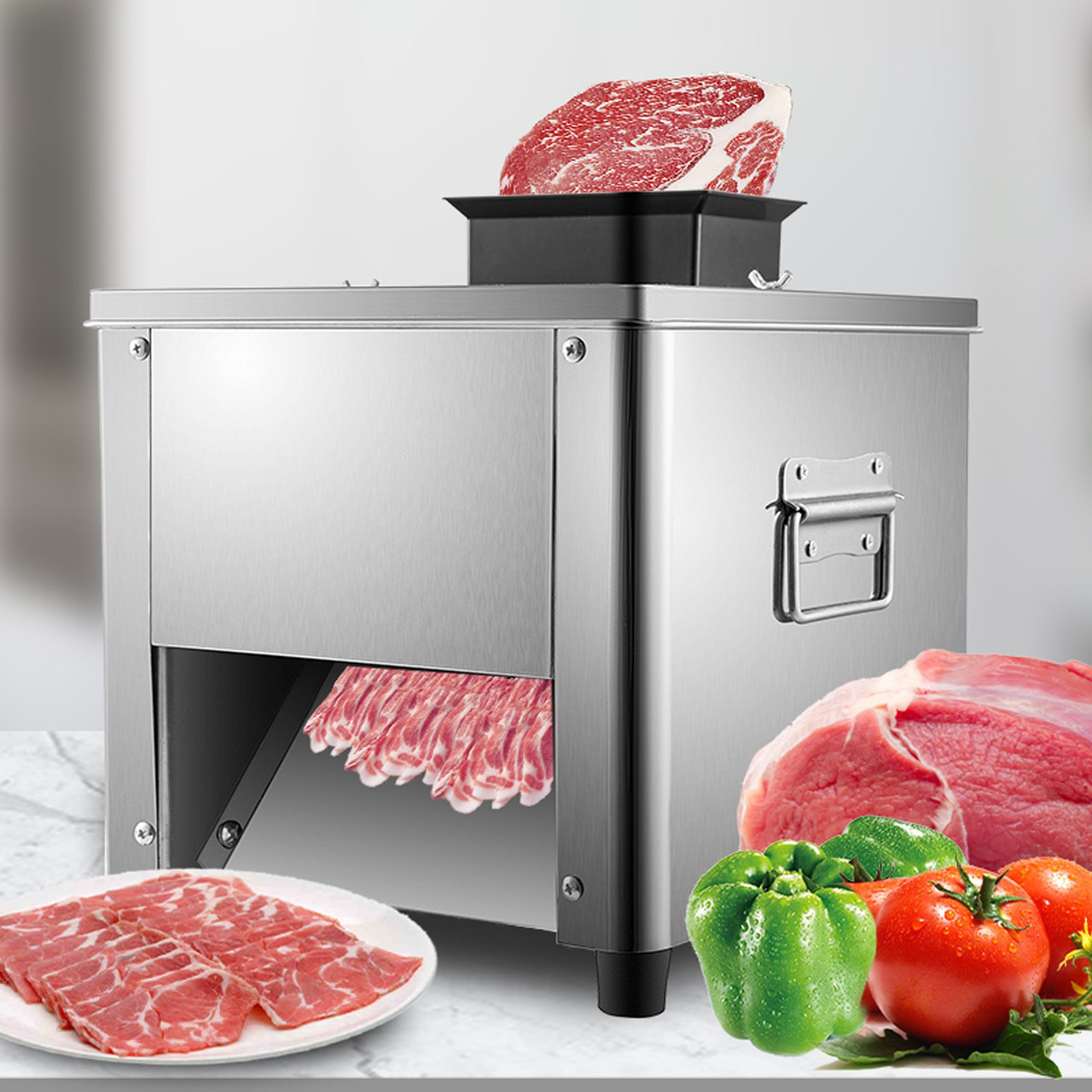 Meat Cutting Machine Commercial 5 mm Cut Thickness Cutter Meat Machine ...