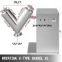 VH-8 Powder Mixer Machine, V Type Powder Mixer Max. Work Capacity 3.2L ...