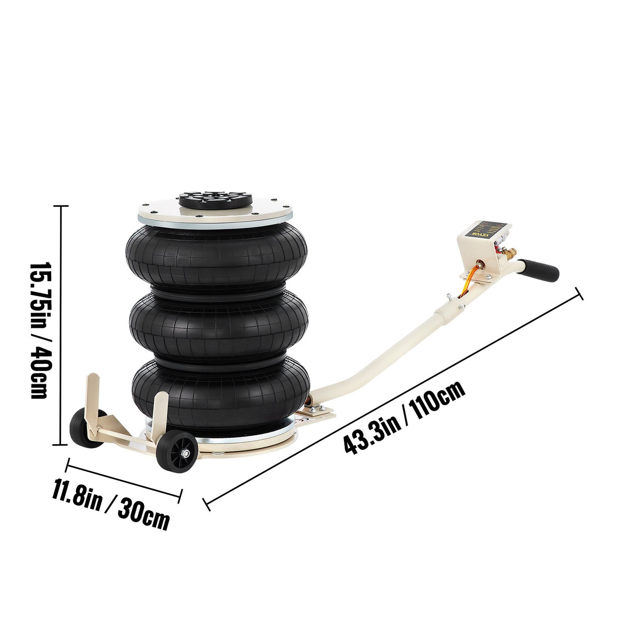 Inflatable tire jack store