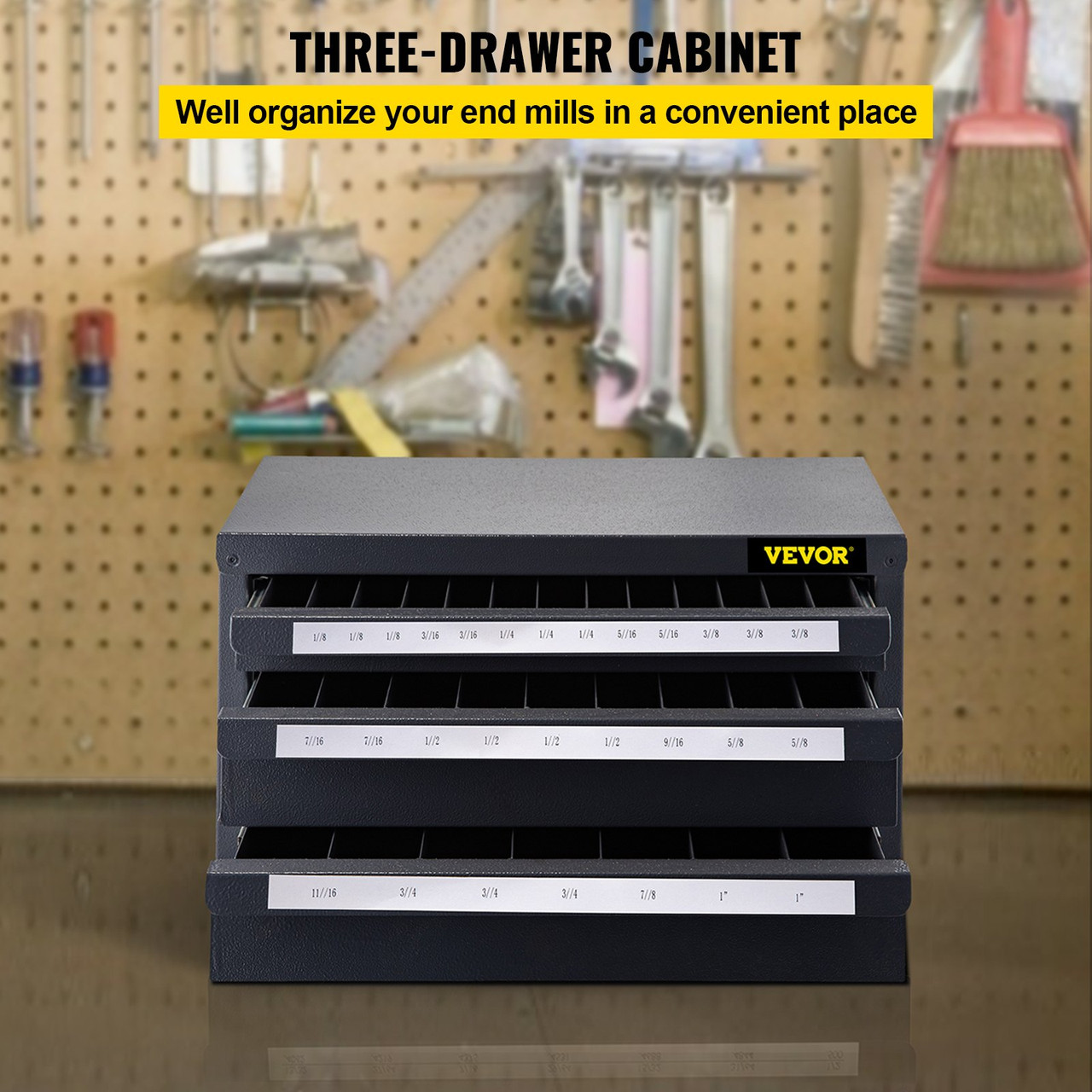 End Mill Dispenser Cabinet, Three-Drawer End Mill Dispenser, End Mill ...