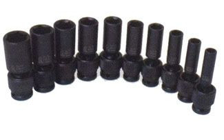 10pc Universal Deep Impact Socket Set SAE