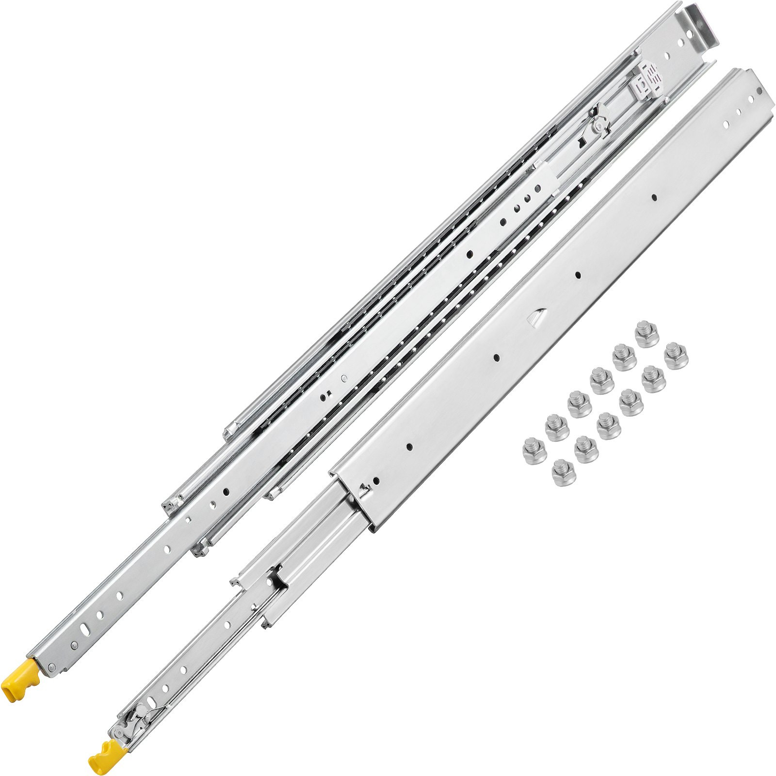 Drawer Slides with Lock, 1 Pair 56 inch, Heavy-Duty Industrial Steel up ...