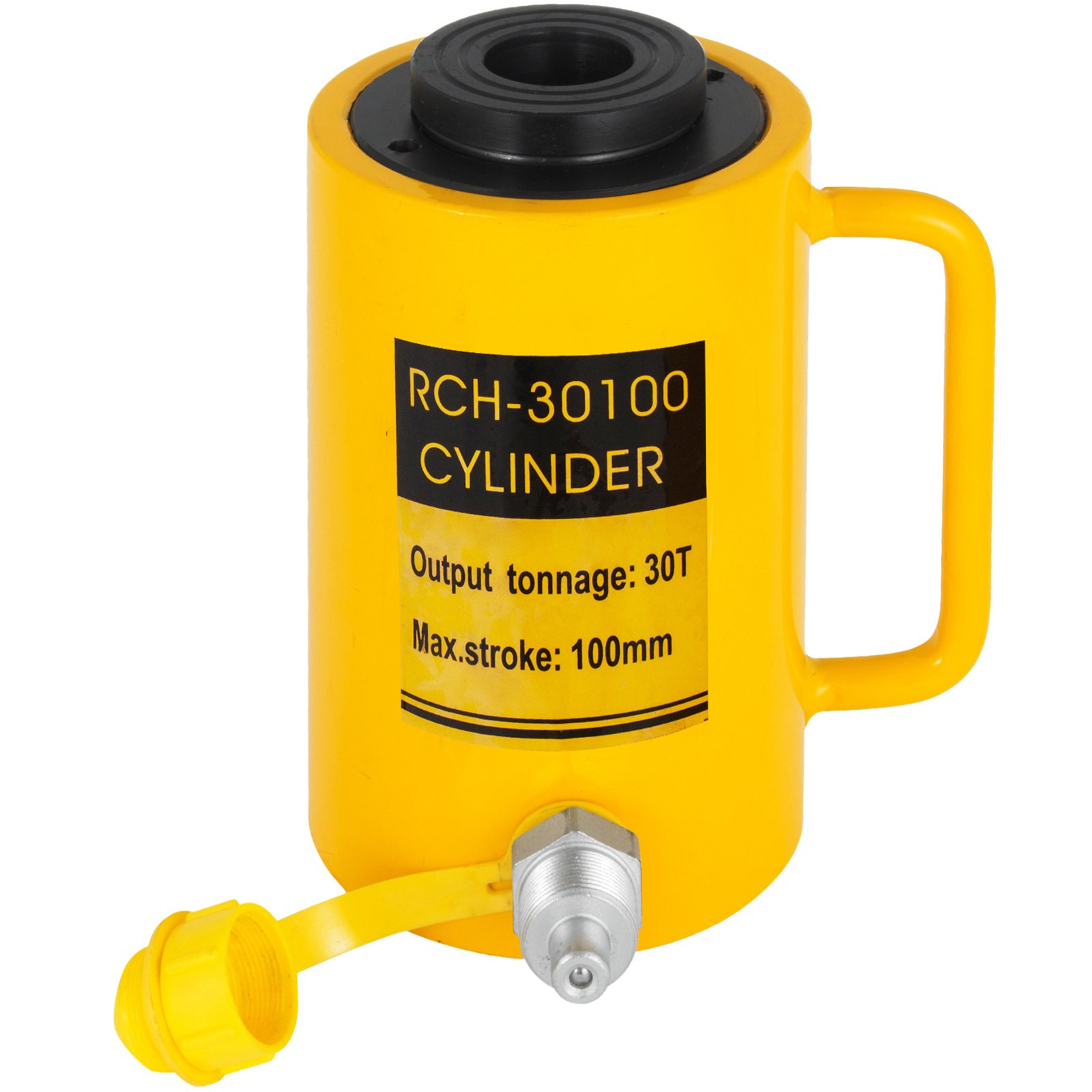 Hydraulic Cylinder Jack 30Ton, Solid Ram Hydraulic Cylinder 4Inch ...