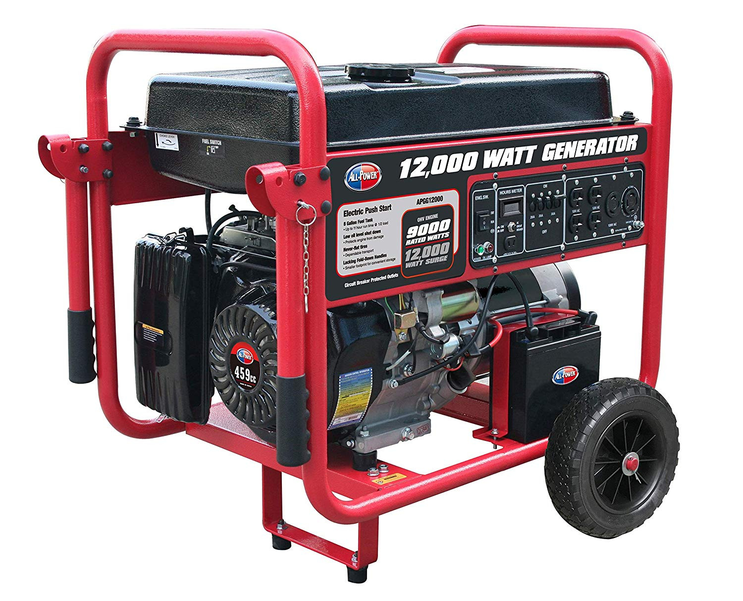 All Power America APGG12000 12000 Watt Portable Generator w/Electric ...