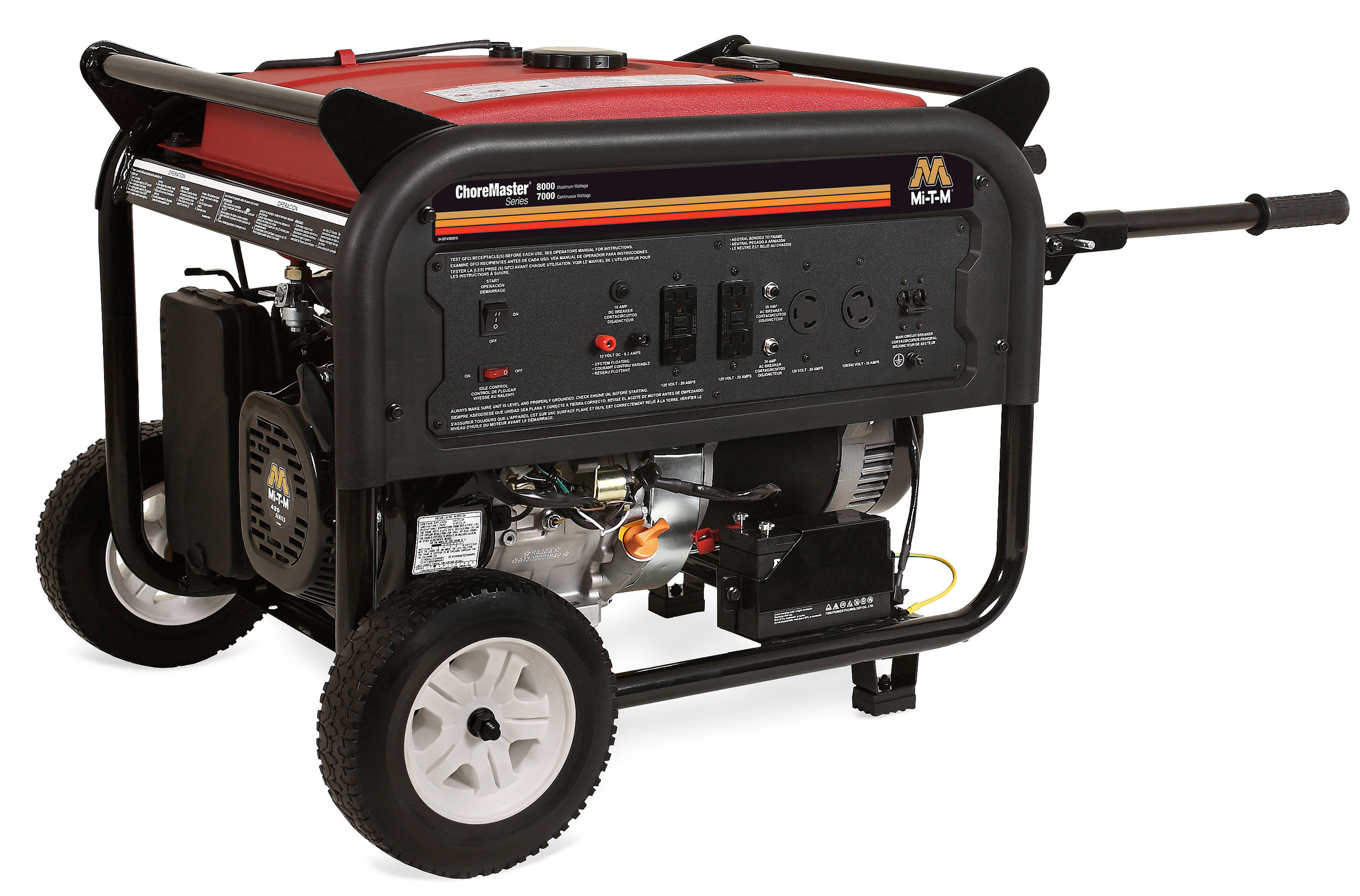 Mi-T-M GEN-8000-0MME Portable Generators, 8000-Watt Gasoline ...