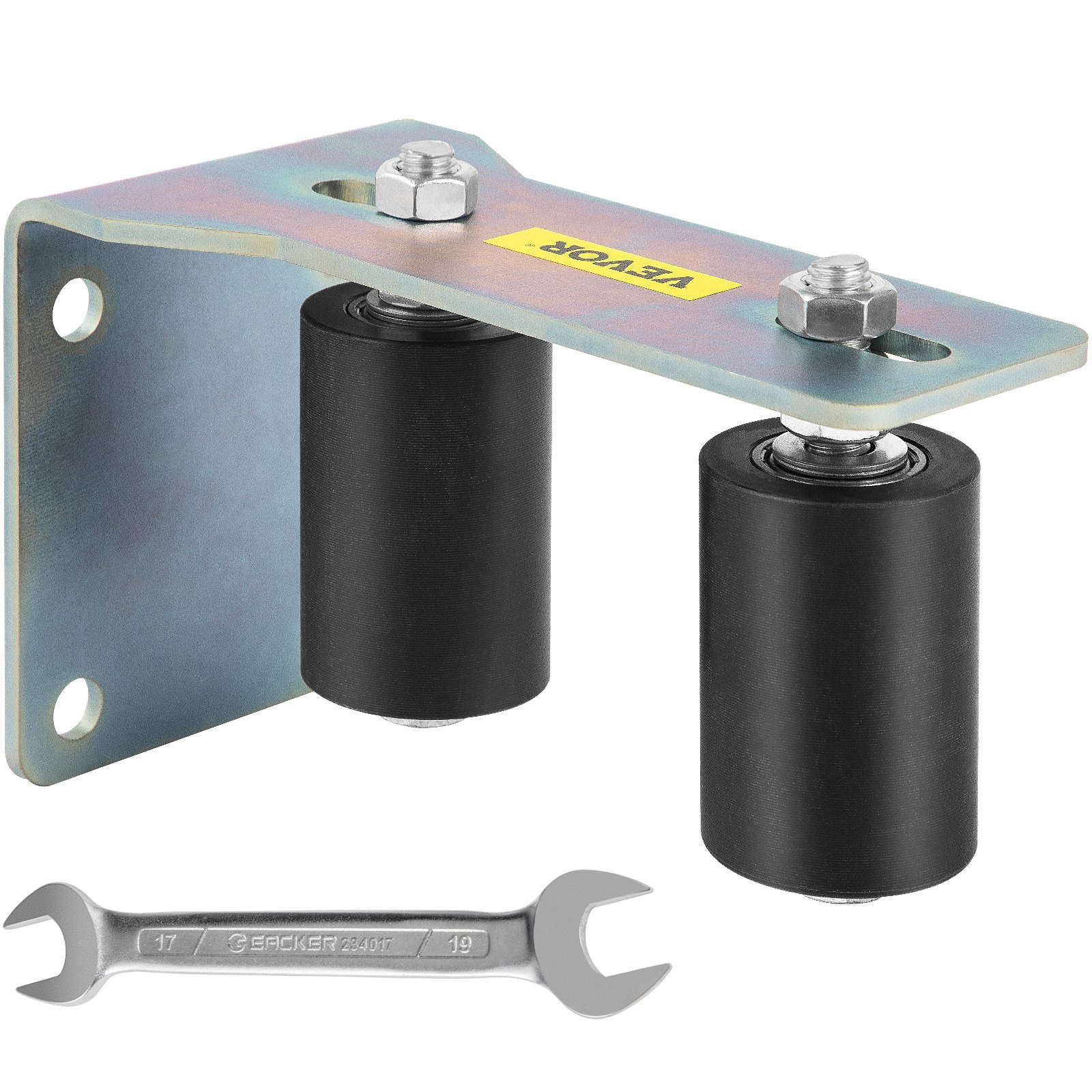 Gate Roller Guide 3" Sliding Gate Black Nylon Roller Coloring Zinc ...