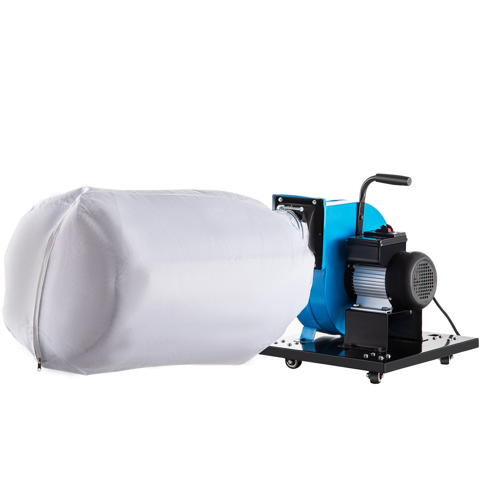 1HP Dust Collector, 537 CFM Wheeled Jet Dust Collection, Potable 15 ...