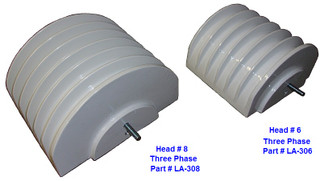 Electric Motor Winding Heads Set of #6 & #8 Three Phase Heads