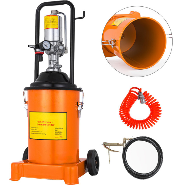 Grease Pump 3 Gallon Air Operated Grease Pump with Pneumatic Compressed ...