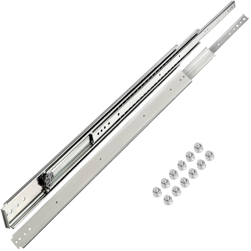Drawer Slides, 1 Pair 48 Inch Heavy Duty Drawer Slides, Ball Bearing ...