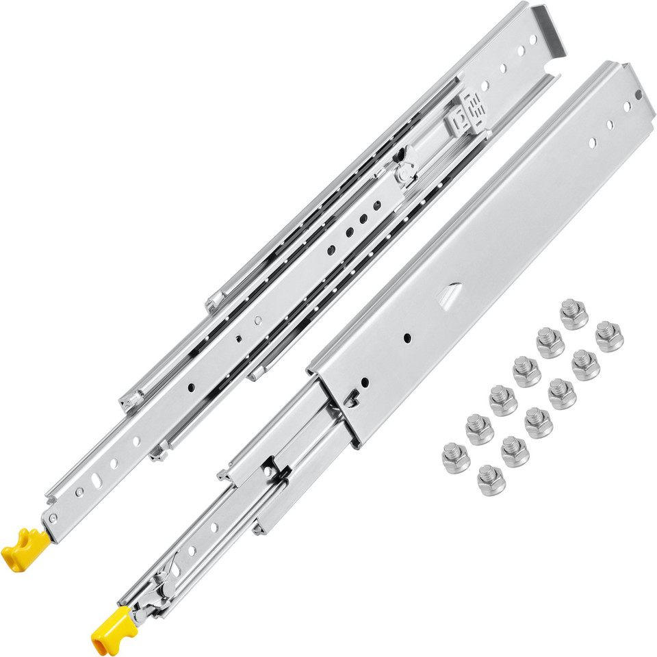 Drawer Slides with Dual Lock, 1 Pair 20 inch, Heavy-Duty Industrial ...