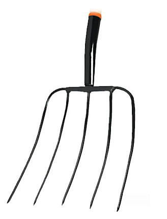 Truper 54" Handle 5 Steel Tines Manure Fork #11008