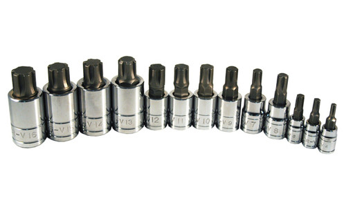 ATD Tools 13 Pc. 6 Lobe Polydrive Bit Socket Set