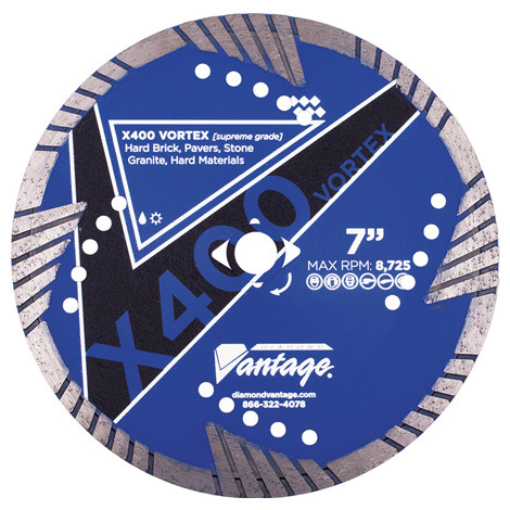 Diamond Vantage 7 x .095 x U/A Hard Material, Supreme Grade, Vortex Blade