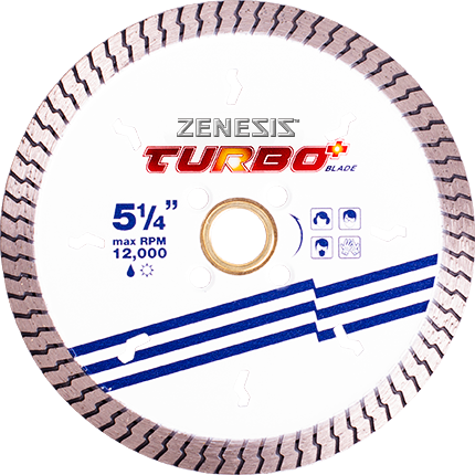Diamond Vantage 5-1/4 x .10 x 7/8-5/8 & 20mm ZENESIS Turbo Blade
