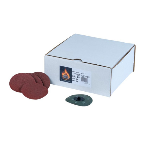 3" 80 Grit "R" Style Discs (HIT.380-25.BX)