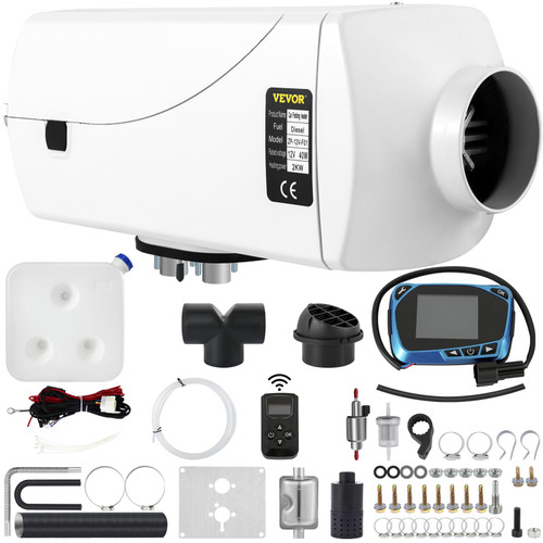 Diesel Air Heater, 12V 2KW, Parking Bunk Heater with LCD Thermostat and ...