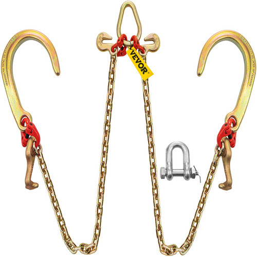 V Bridle Chain, 5/16 in x 2 ft Bridle Tow Chain, Grade 80 V-Bridle ...