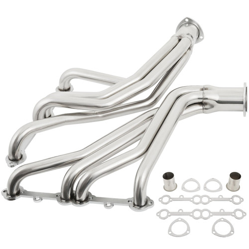 Stainless Steel Exhaust Header 66-87 Chevy/GMC SBC Pickup Truck SUV ...