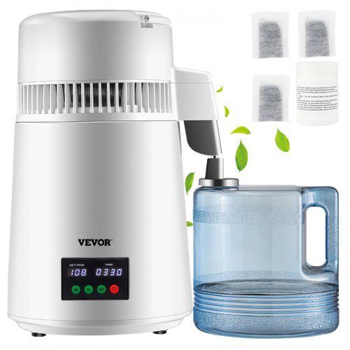 1.1Gal Water Distiller, 0.3Gal/H, 750W Distilled Water Maker Machine 0 ...