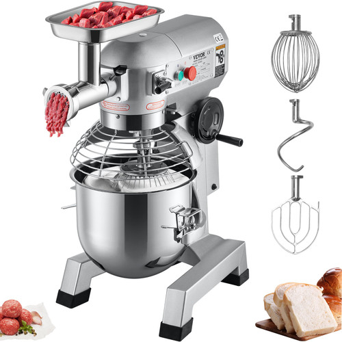 Commercial Stand Mixer, 20Qt Stainless Steel Bowl, 1100W 2 in 1 ...