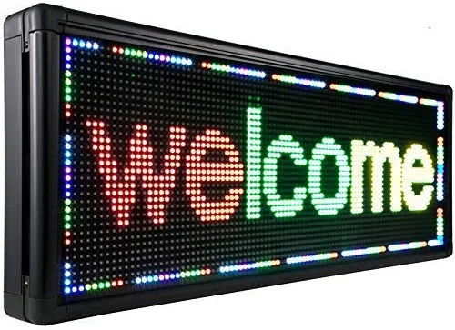 Led Sign 40 x 15 inch Led Scrolling Sign 3 Color Red Green Yellow ...