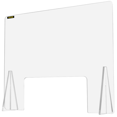 Sneeze Guard for Counter 24"x33.5" Acrylic Shield for Desk 0.2" Thick ...