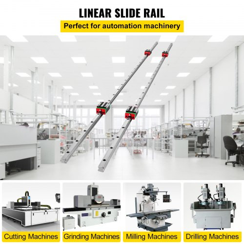 Linear Rail HSR15-1500mm? 2pcs Linear Guideway Rail?4X Square Type ...