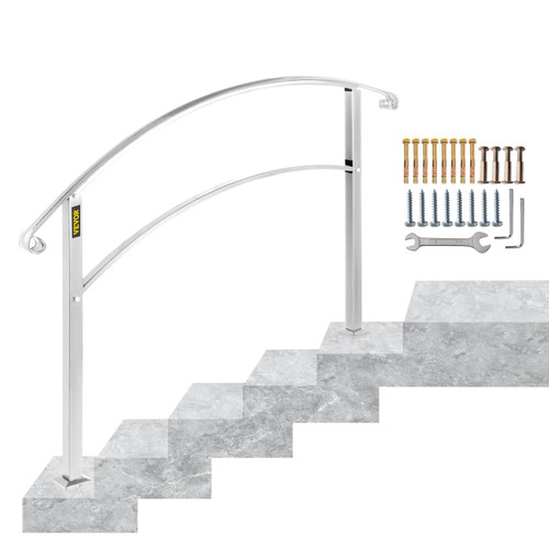 Handrails for Outdoor Steps, Fit 1 or 5 Steps Outdoor Stair Railing ...