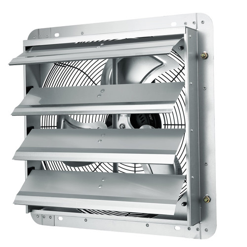 Shutter Exhaust Fan, 16'' with Speed Controller, AC-motor, 2000 CFM, No ...
