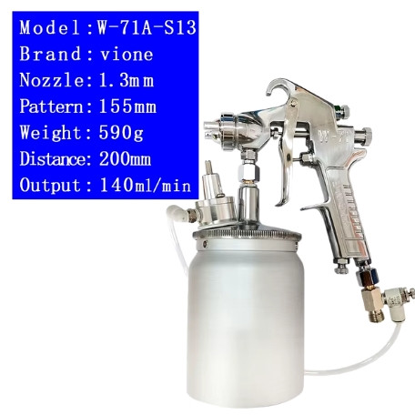W77A W-101A W-71A 1.3mm Tip Professionnel Spray Paint Gun Siphon ...
