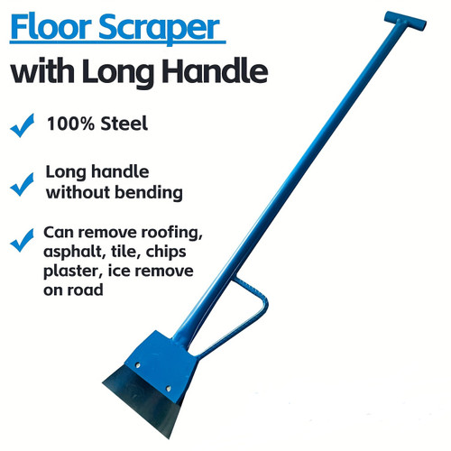 Floor Razor Scraper 50 Inch, Heavy-Duty Long Handle, Flooring Removal ...