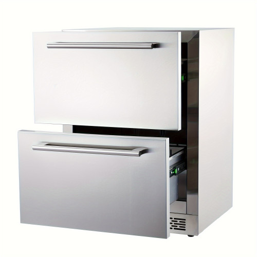 24-inch Stainless Steel Double Drawer Beverage Refrigerator ...