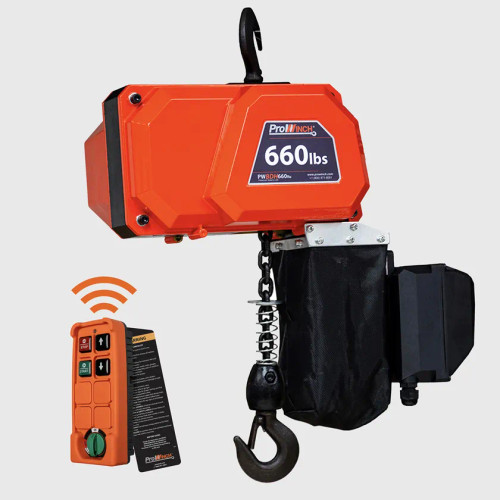 Prowinch 660 lb 110~120V 1 Speed Mini Electric Chain Hoist 10 ft. Chain ...