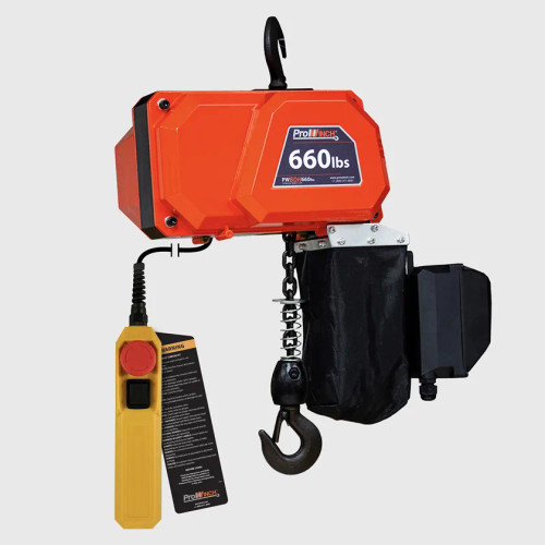Prowinch 660 lb 110~120V 1 Speed Mini Electric Chain Hoist 10 ft. Chain ...