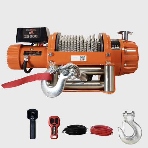 Prowinch 25000 lbs 12V Electric Waterproof Winch. Steel Wire Rope ...
