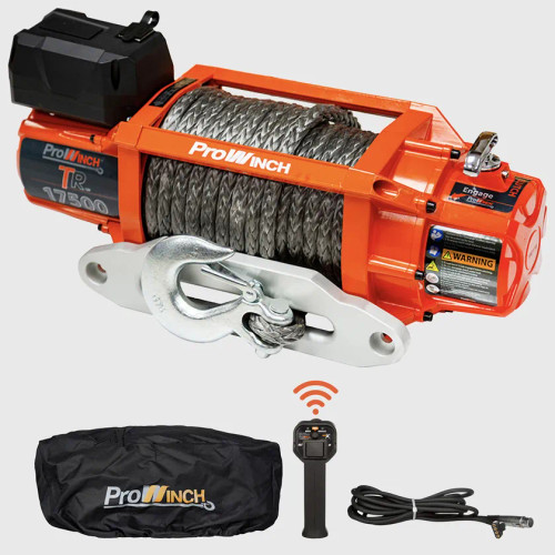 Prowinch 17500 lbs Electric Waterproof Winch Synthetic Rope 12V ...