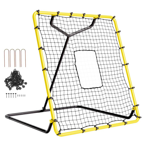 Baseball And Softball Rebounder Net, 4 x 4.5 Feet PitchBack Baseball ...