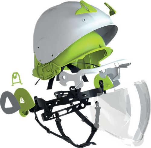 Delta-Plus Onyx 2 Double-Shell Visor Safety ABS PPE Helmet ...