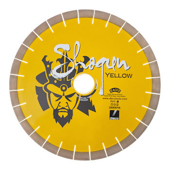 Disco Shogun Yellow Bridge Saw Blade | Quartz Cutting Blade Granite