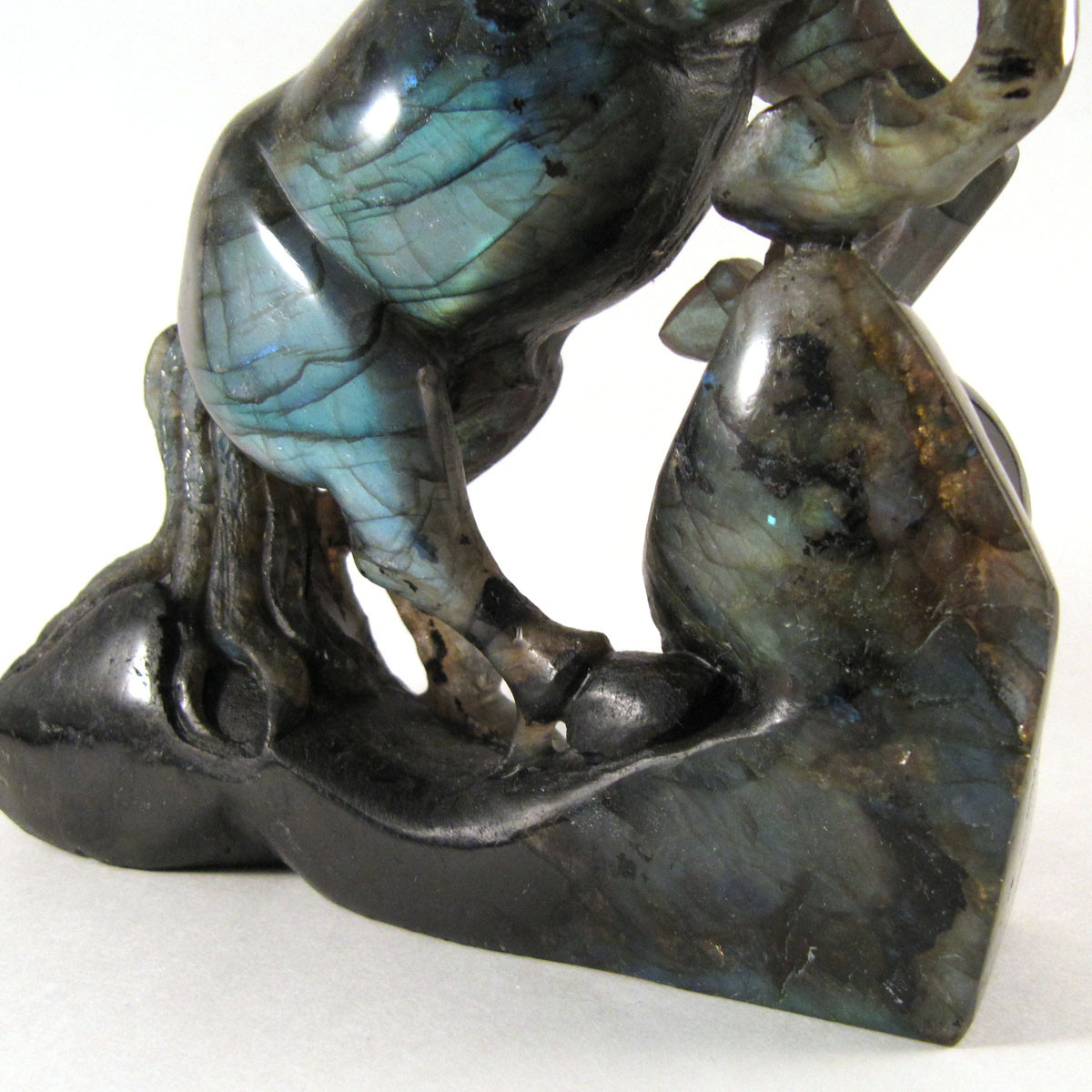 Carved Labradorite Horse