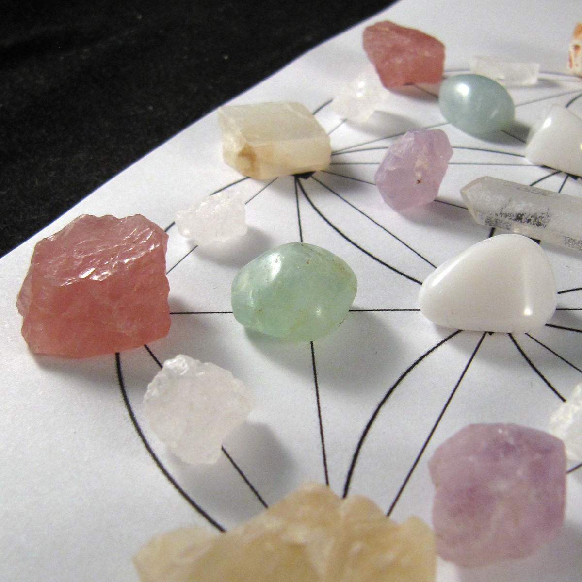 Full Moon Crystal Grid - Lunar Luscious